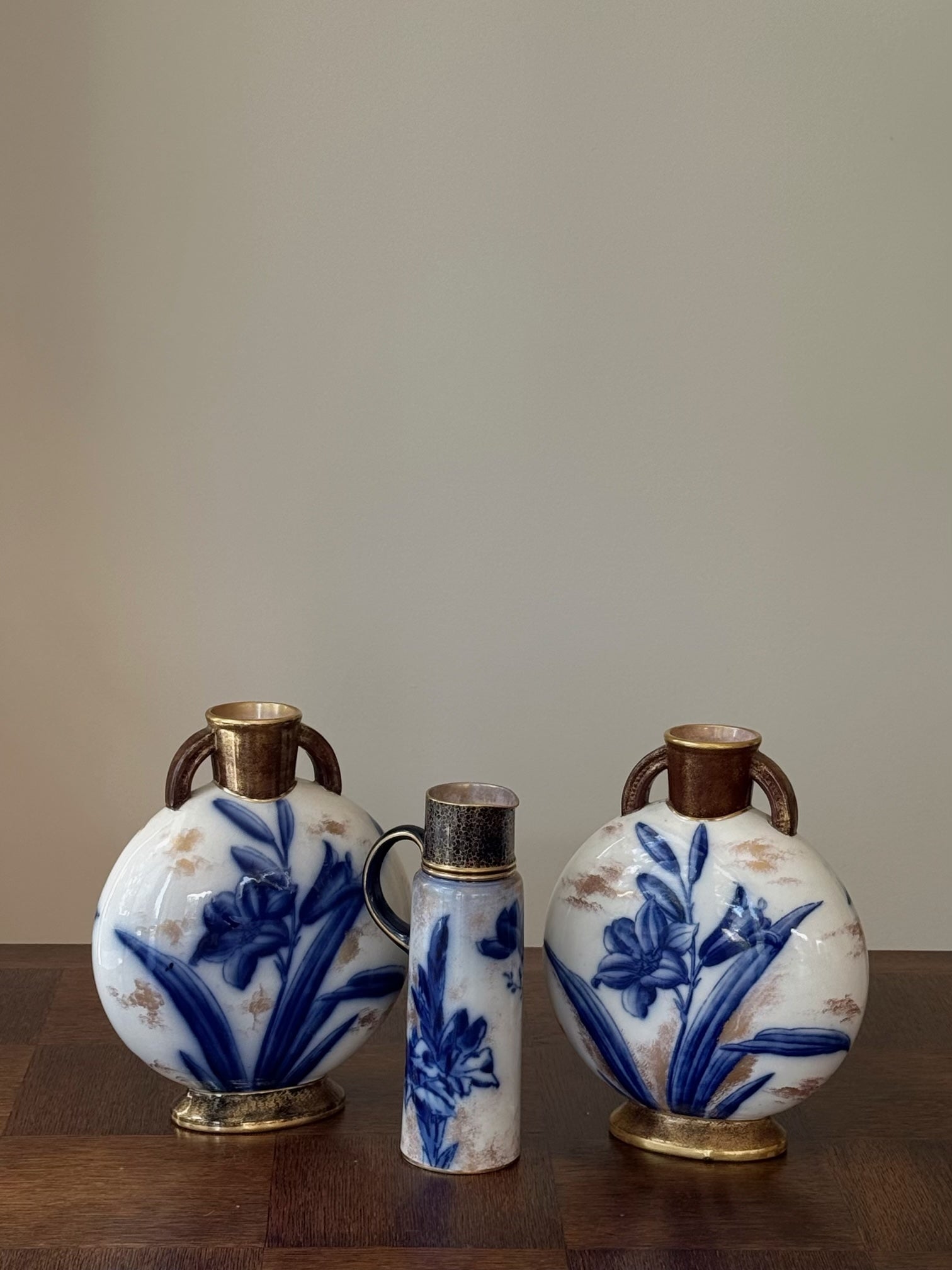Set of Three Late 19th Century English Porcelain Vases – Lawless Design ...